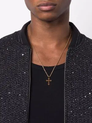 Emanuele Bicocchi Fleury Cross Pendant Necklace - Gold