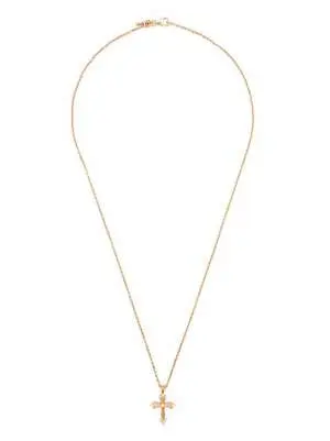 Emanuele Bicocchi Fleury Cross Pendant Necklace - Gold
