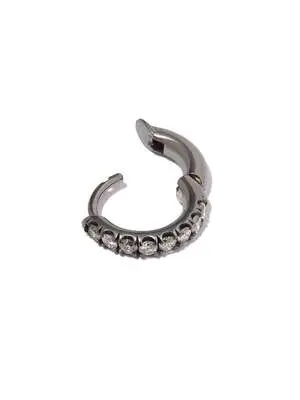 SPINELLI KILCOLLIN 18kt White Gold Mini Diamond Hoop Single Earring