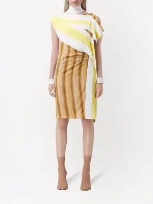 Burberry Graphic-print Asymmetric Dress