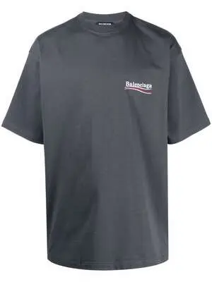 Balenciaga Political Campaign Logo-print T-shirt