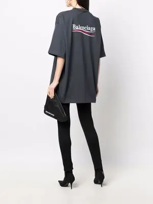 Balenciaga Political Campaign Logo-print T-shirt