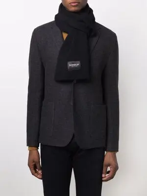 DONDUP Logo-patch Knitted Scarf