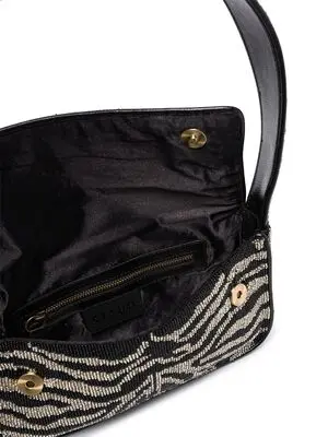 Staud Tommy Beaded Zebra Shoulder Bag