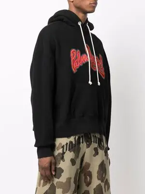 Palm Angels Seasonal-logo Hoodie - Black