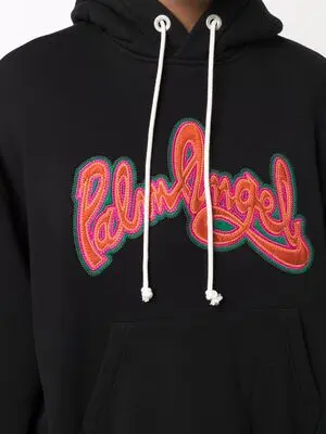 Palm Angels Seasonal-logo Hoodie - Black