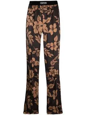 TOM FORD Floral-print Logo Lounge Pants