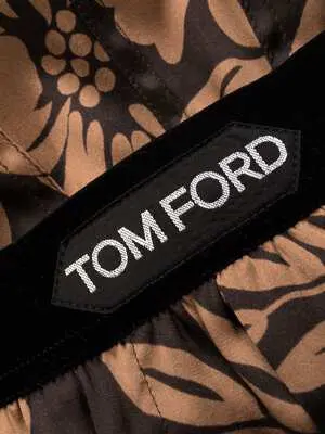 TOM FORD Floral-print Logo Lounge Pants