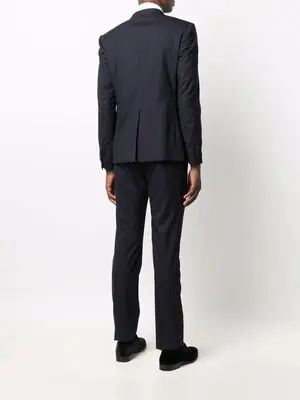 Tagliatore Contrast Panel Slim-fit Suit - Blue