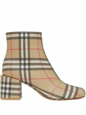 Burberry Vintage Check 65mm Block-heel Ankle Boots