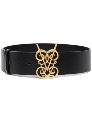 Giambattista Valli Logo Plaque Buckle Belt - Black