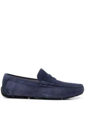 FERRAGAMO Newton Driver Shoes - Blue