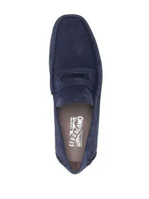 FERRAGAMO Newton Driver Shoes - Blue