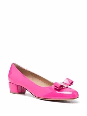 FERRAGAMO Vara Bow-detail Pumps - Pink