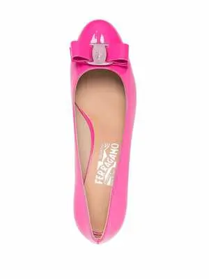 FERRAGAMO Vara Bow-detail Pumps - Pink