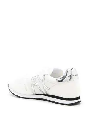 Armani Exchange Metallic-logo Low-top Sneakers
