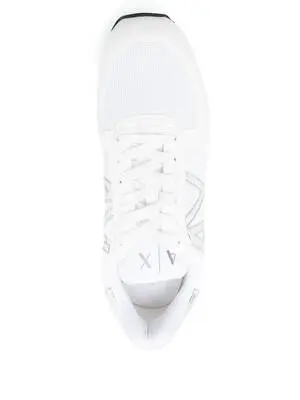 Armani Exchange Metallic-logo Low-top Sneakers
