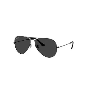 Ray-ban Aviator Polarized Sunglasses - Black