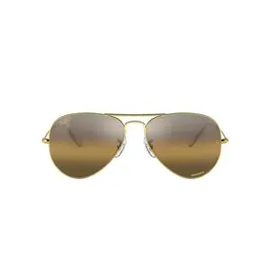 Ray-ban Aviator Polarized Sunglasses - Gold