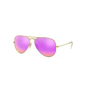 Ray-ban Ray-Ban Aviator Polarized Sunglasses Gold