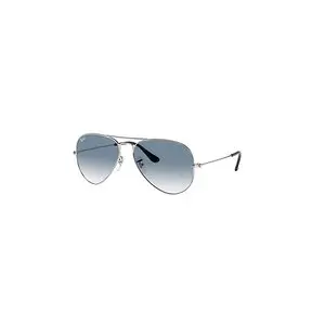 Ray-ban Aviator Sunglasses With Metal Frame Silver