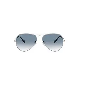 Ray-ban Aviator Classic Polarized+ Lenses Sunglasses Frame Blue Lenses Polarized - Silver