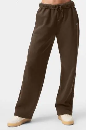Alo Yoga Accolade Straight Leg Sweatpant - Espresso