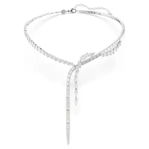 SWAROVSKI Mesmera Y Necklace With Zirconia - White