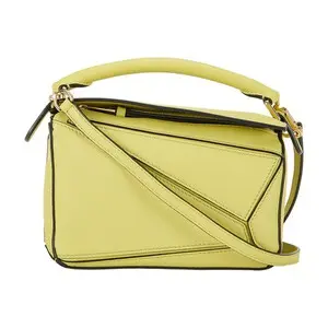 Loewe Puzzle Mini Bag Lime Yellow
