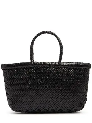 Dragon Diffusion Mini Flat Gora Leather Basket Bag