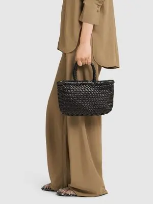 Dragon Diffusion Mini Flat Gora Leather Basket Bag