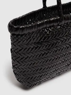 Dragon Diffusion Mini Flat Gora Leather Basket Bag