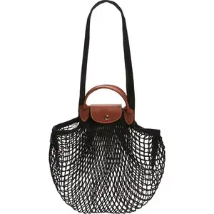 Longchamp Le Pliage Filet Knit Shoulder Bag