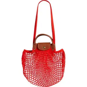Longchamp Le Pliage Filet Knit Shoulder Bag