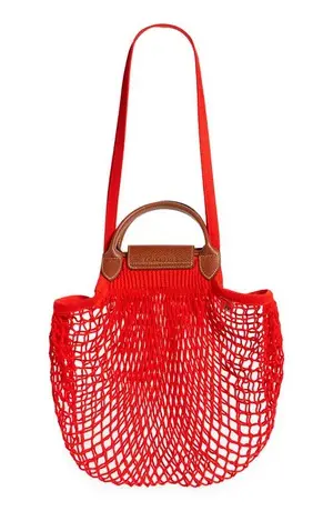 Longchamp Le Pliage Filet Knit Shoulder Bag