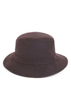 Barbour Vintage Wax Bushman Hat - Rustic