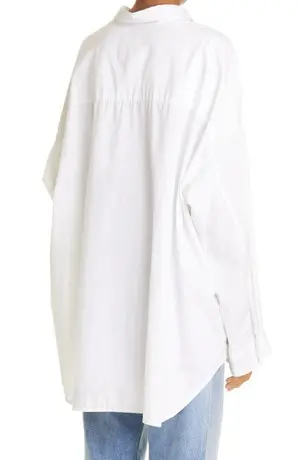 R13 Oversized Oxford Shirt - White