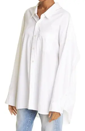 R13 Oversized Oxford Shirt - White