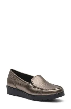 ARA Dewitt Platform Loafer - Taiga Metallic
