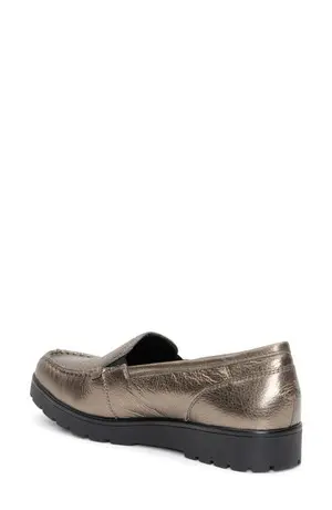 ARA Dewitt Platform Loafer - Taiga Metallic
