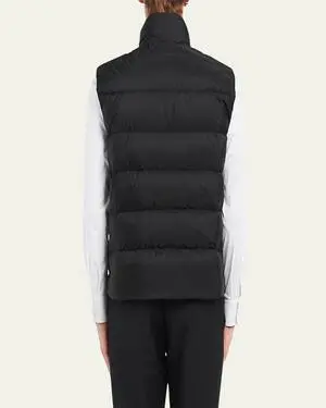 Prada Re-nylon Down Vest - Cacao
