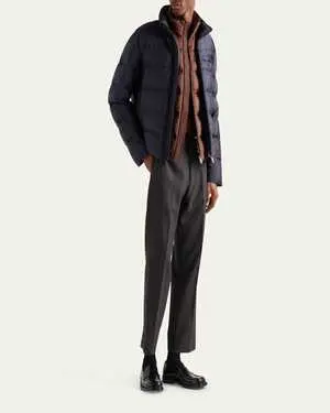 Prada Re-nylon Down Vest - Cacao