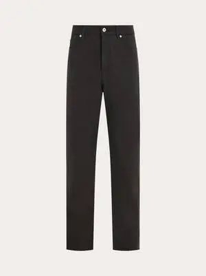 FERRAGAMO Five-pocket Straight Leg Trousers - Blue