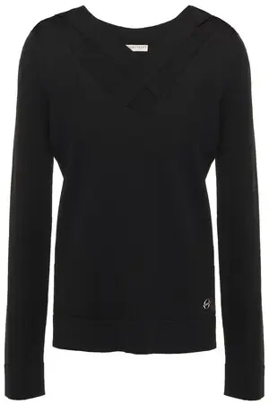 Emilio Pucci Cutout Wool Sweater - Black