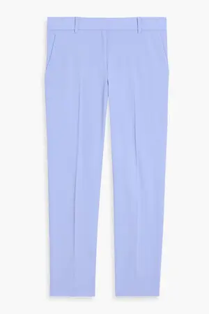 Theory Treeca Cropped Wool-blend Pants - Lavender
