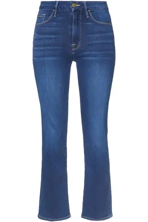 FRAME FRAME Le Crop Mini Boot Jeans Mid Denim