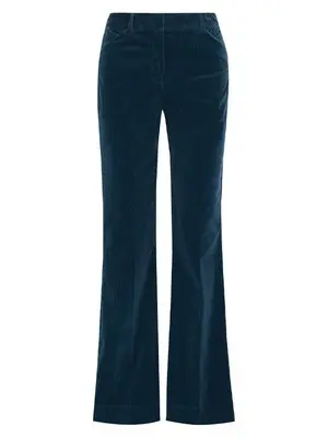 iris & ink - Iris & Ink Woman Cosette Cotton-blend Corduroy Bootcut Pants Petrol Size 8