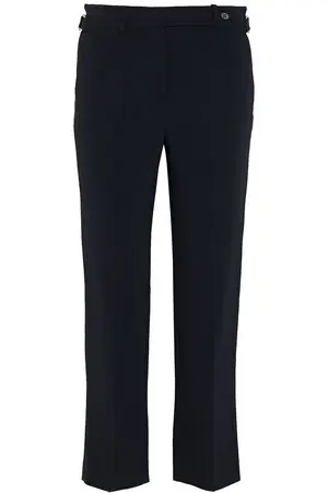 Red Valentino Crepe Straightleg Pants - Black