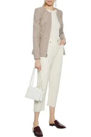 Theory Checked Cotton-blend Jacket