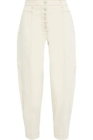 Ulla Johnson Brodie Highrise Tapered Jeans - Ivory
